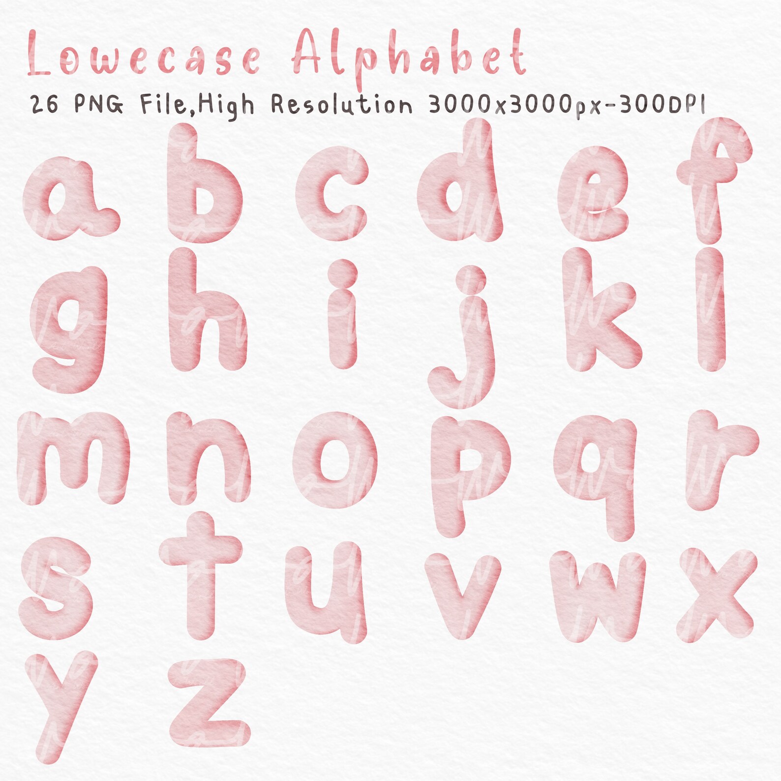 Alphabet Clipart, Number Clipart, Pink Clipart, Capital Letter ...