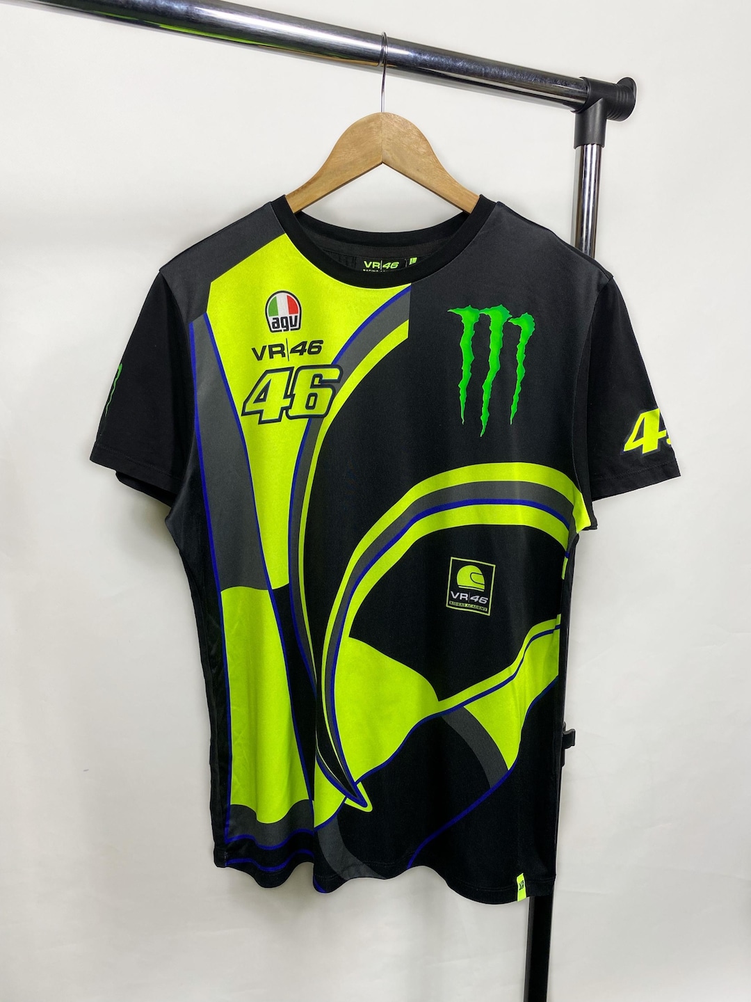 Monster VR46 Valentino Rossi T-shirt 46 With Number 46 Print Size L - Etsy