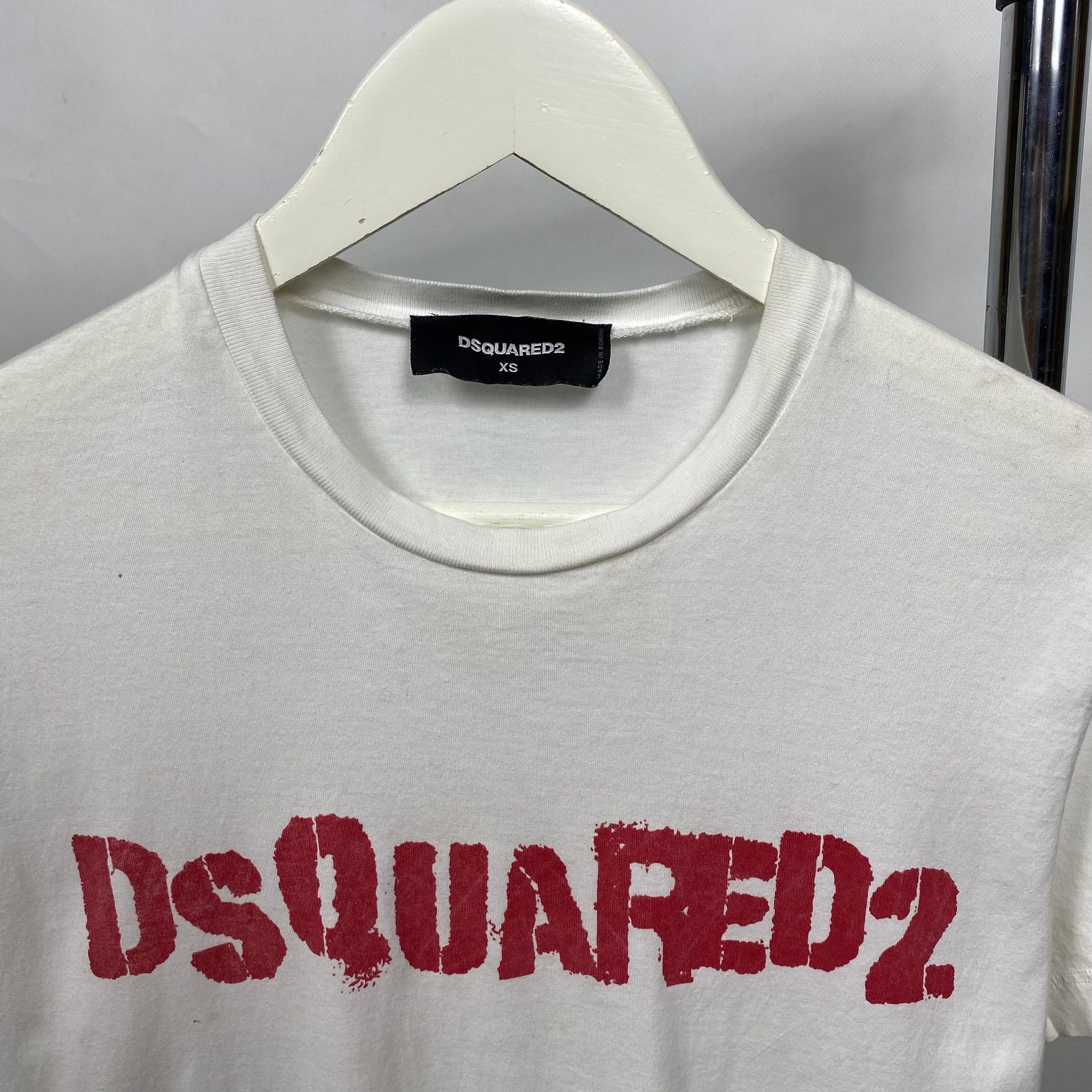Dsquared 2 Big Center Logo Tee Xs - Etsy