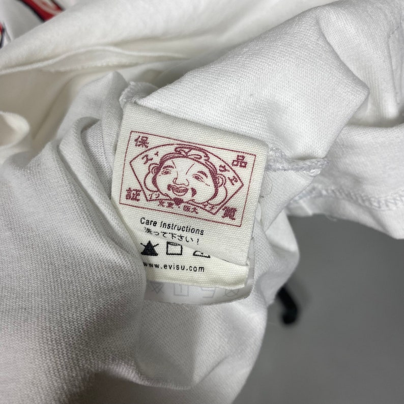 Evisu Japan Vintage T-shirt Big Logo Oversize S ( M ) - Etsy