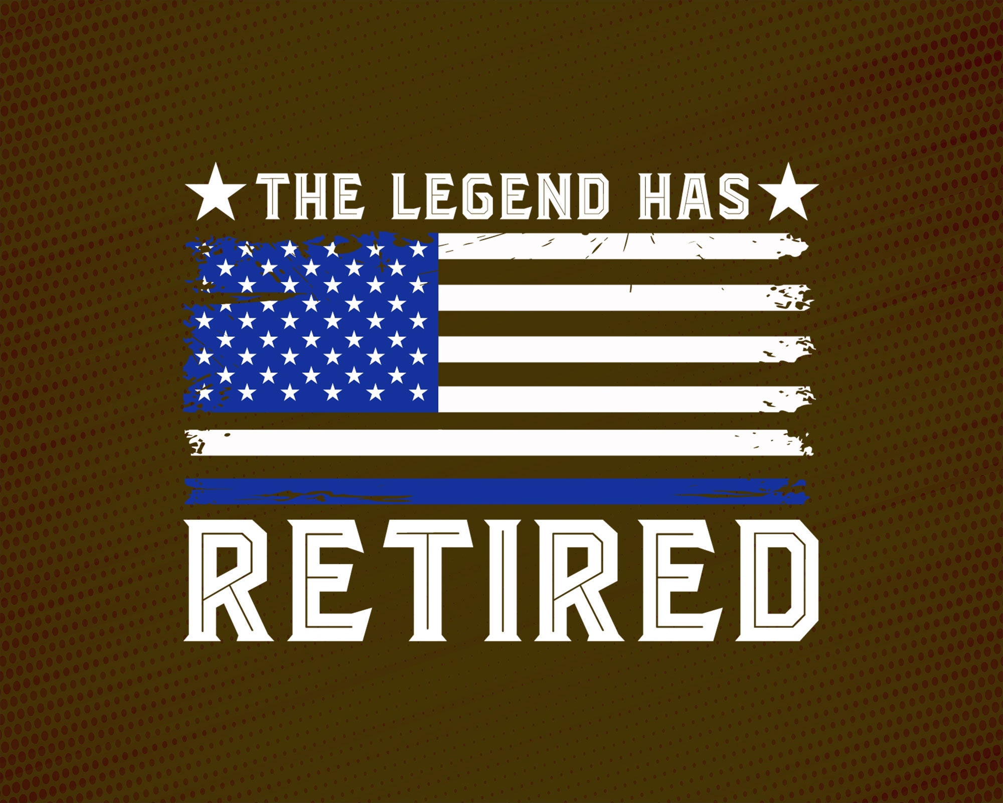 Retired Police Officer Legend Retirement American Flag Svg, Police ...
