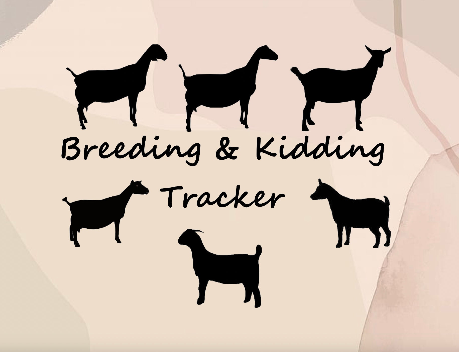 Goat Breeding and Kidding Tracker - Etsy