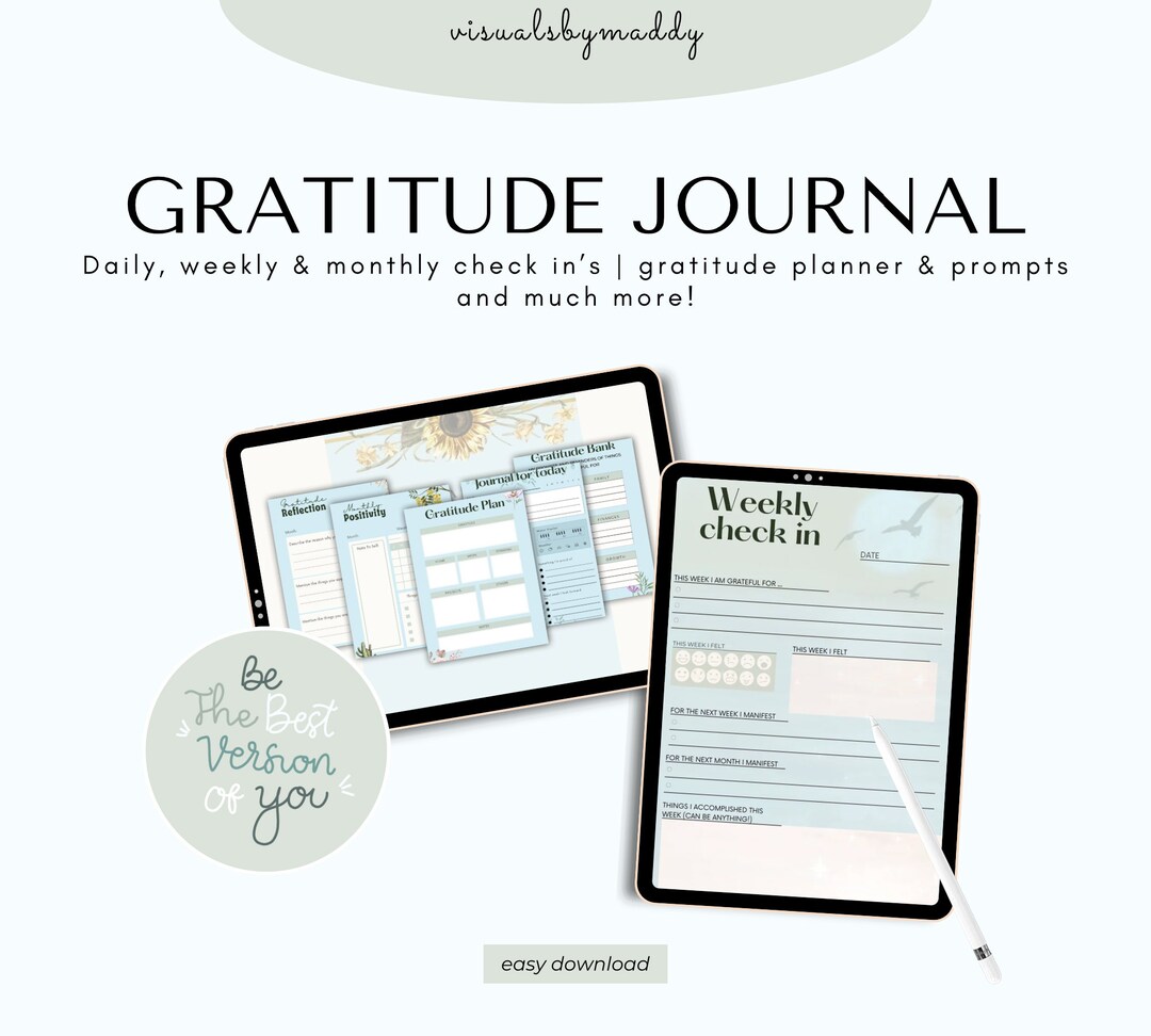 Gratitude Journal: Daily Reflections for Positivity, Mindfulness, and ...
