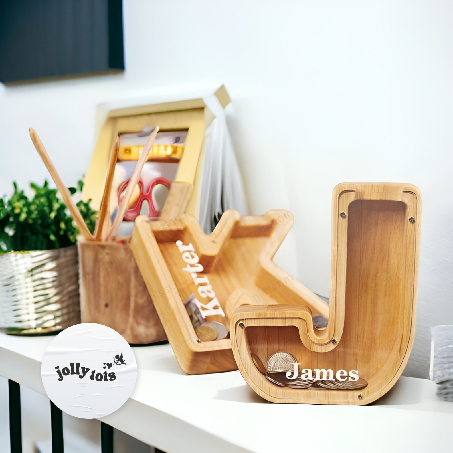 Personalized Wooden Piggy Bank Kids Name Bank Nursery Decor - Etsy