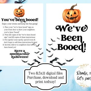 You've Been Booed Digital Printable Download, You've Been Boo-ed ...