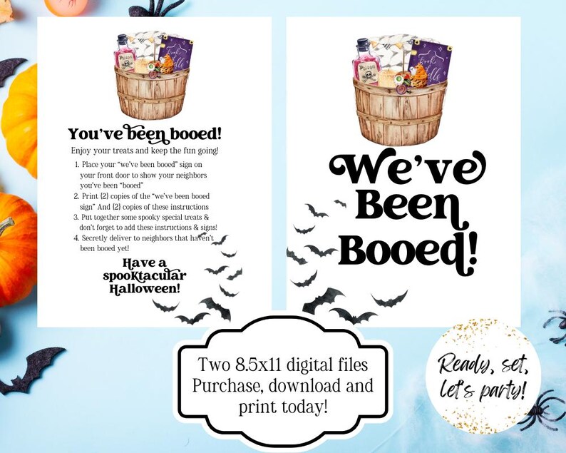 You've Been Booed Digital Printable Download, You've Been Boo-ed ...