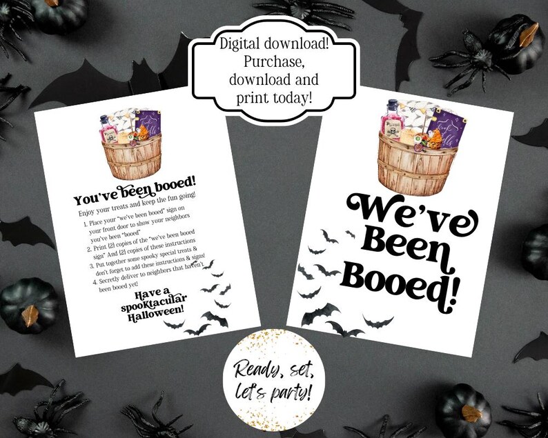 You've Been Booed Digital Printable Download, You've Been Boo-ed ...