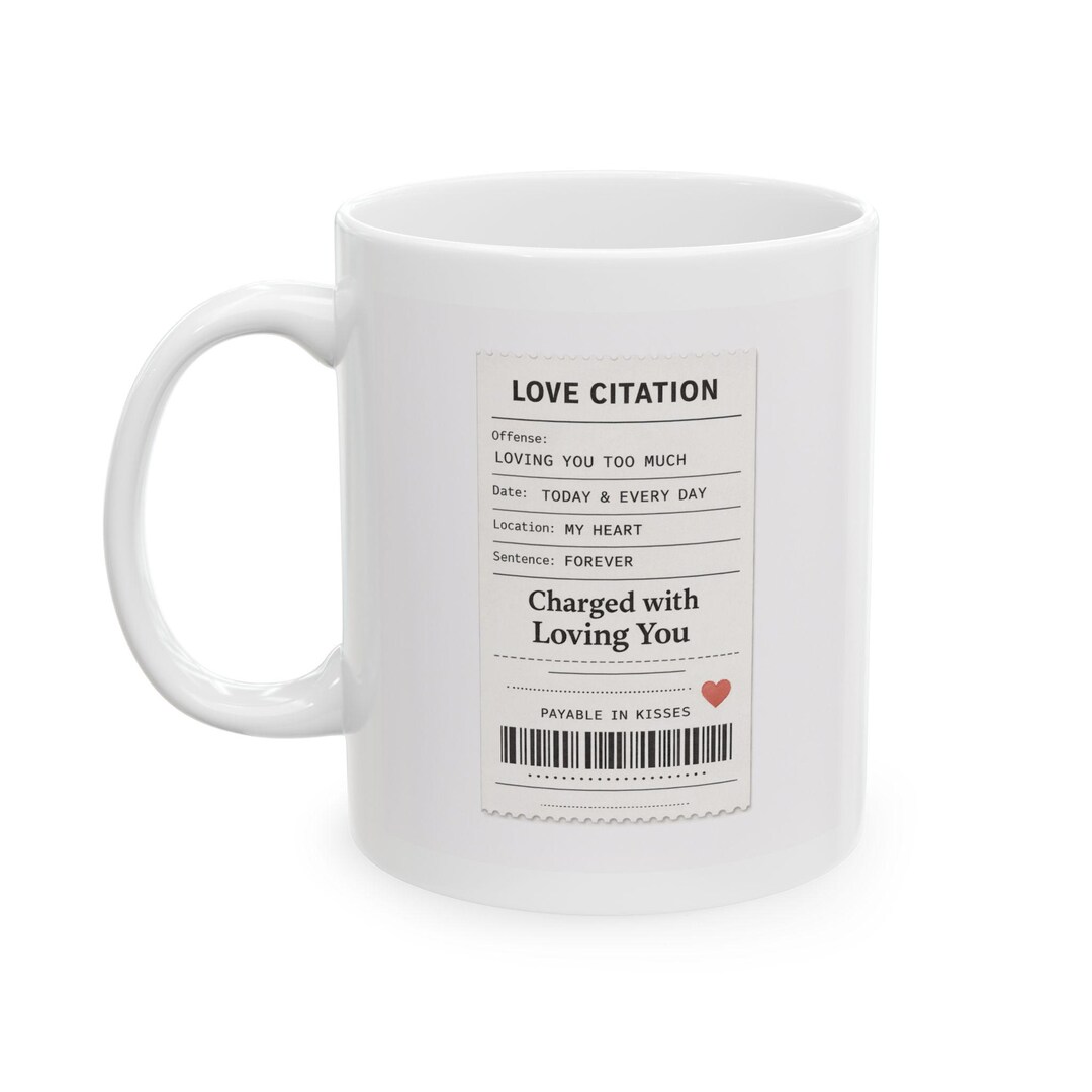 Funny Love Citation Mug - Valentine's Day Gift - Etsy
