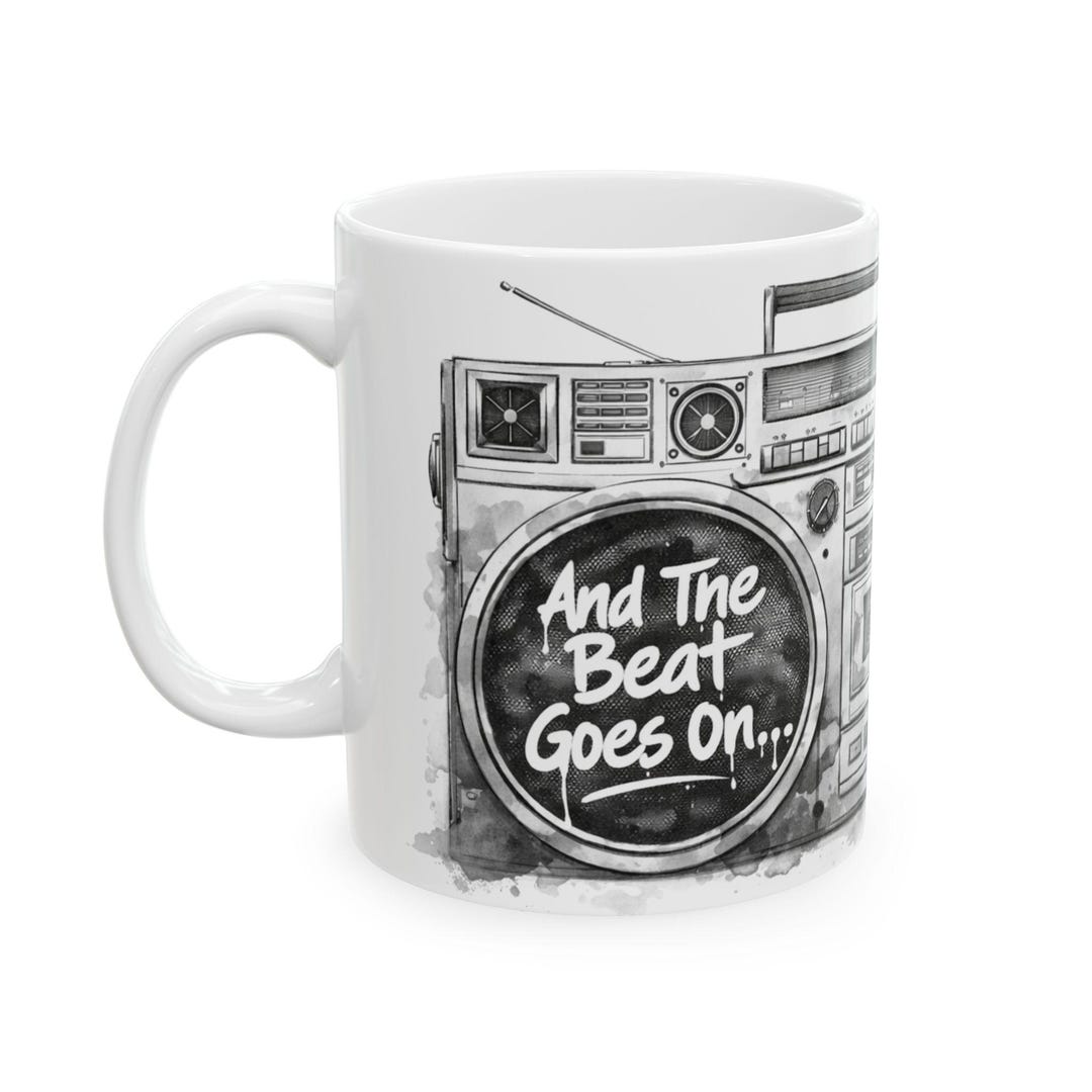 Retro Boombox Mug | 80s Graffiti Style Music Lover Gift - Etsy