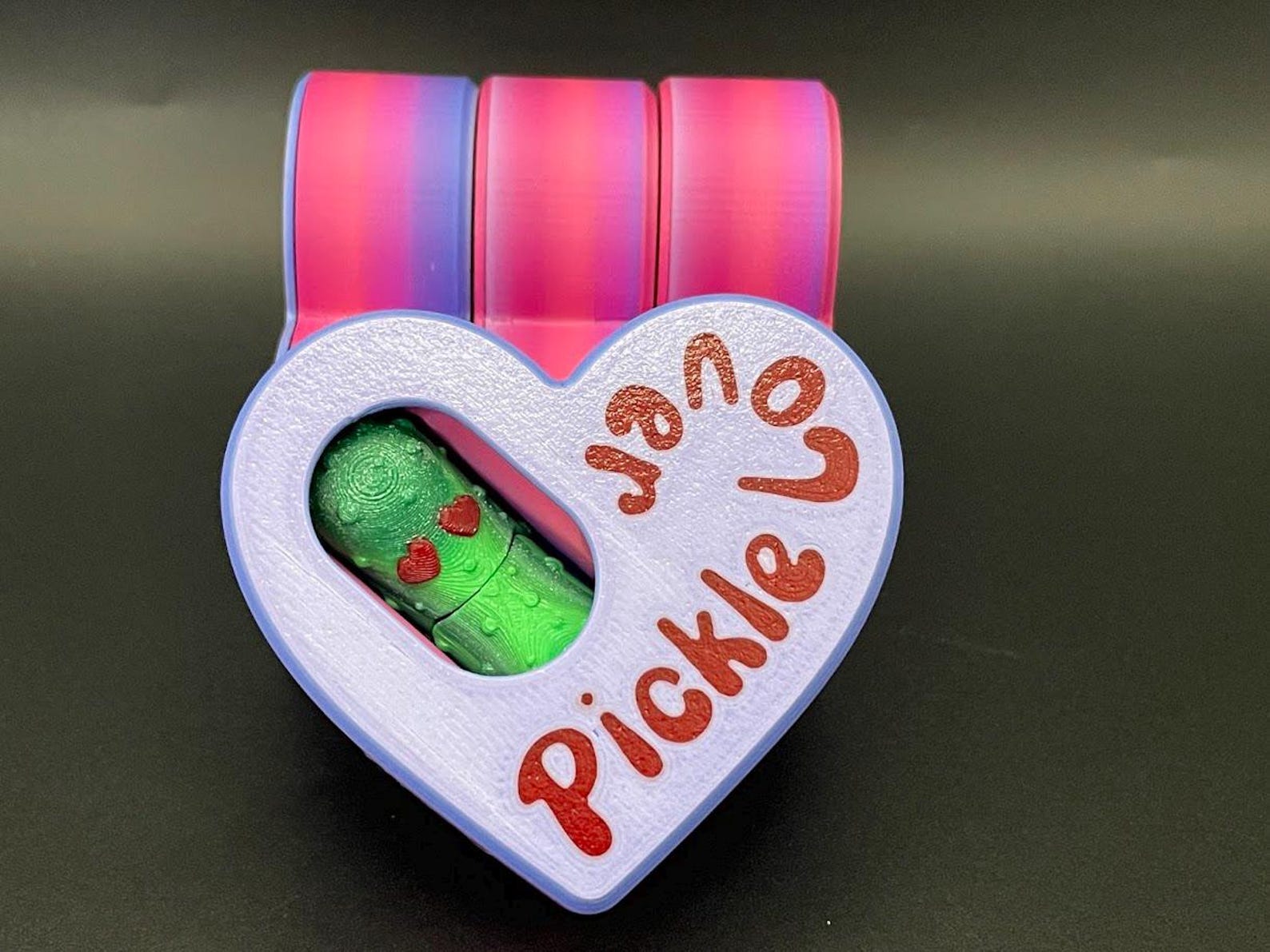 3D Printed Pickle Gift Set | Heart Box & Bunny Options - Etsy
