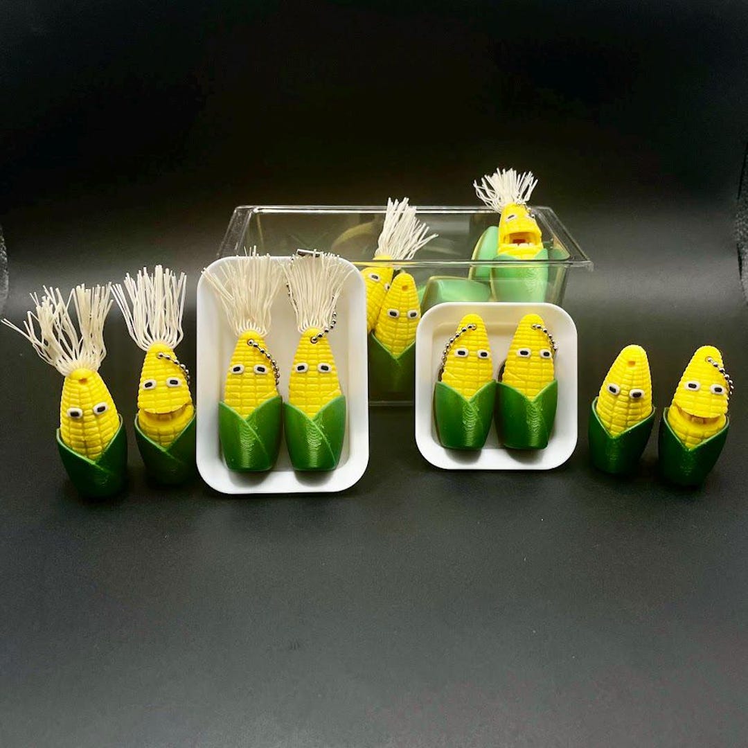 3D Printed Magnetic Corn Guys | Funny Desk Toy, Collectible Gift - Etsy