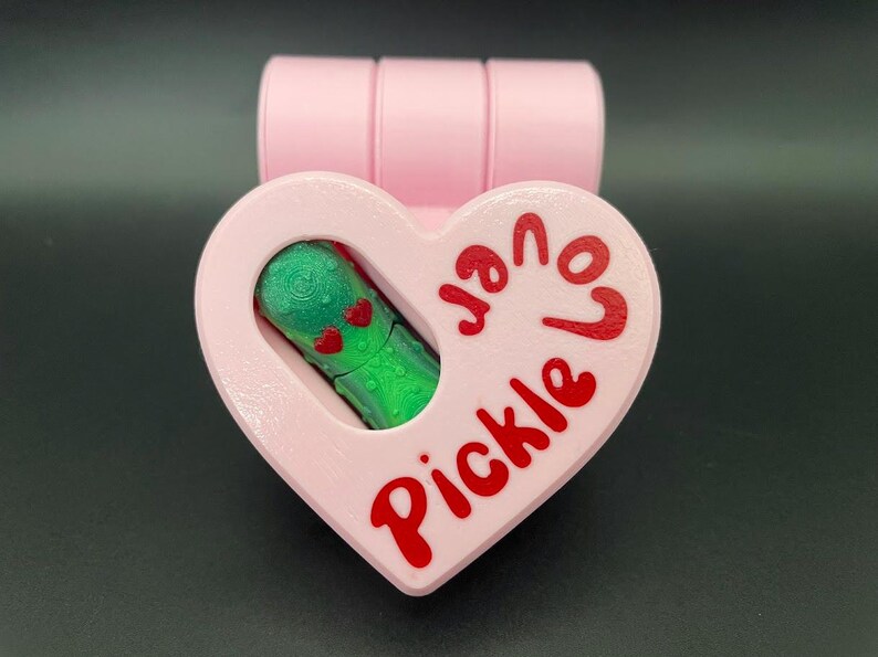 3D Printed Pickle Gift Set | Heart Box & Bunny Options - Etsy