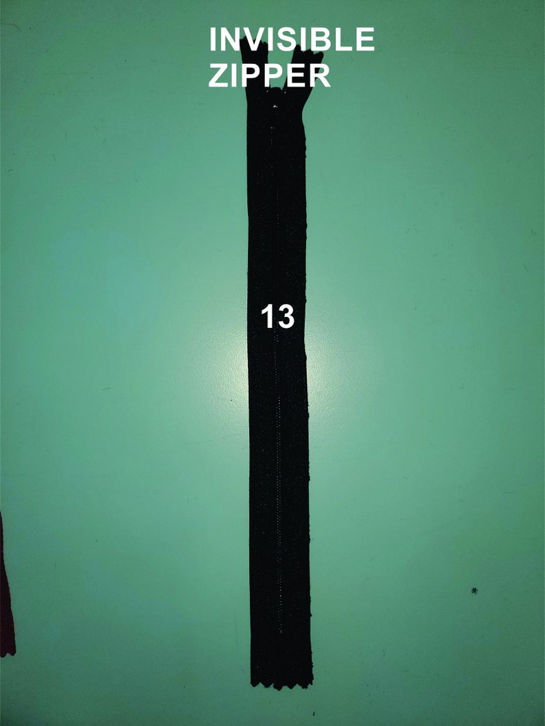 9 Inch Molded Plastic or Polyester Coil or Invisible Zippers various ...