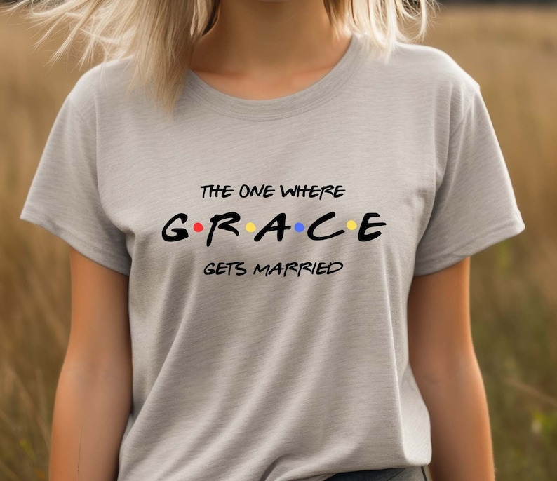 TSHIRT the One Where I'm the BRIDE T Shirt Ladies Women's Girls Friends ...