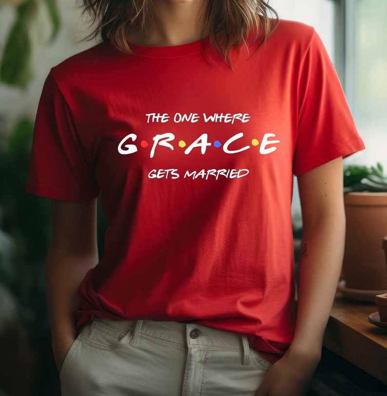 TSHIRT the One Where I'm the BRIDE T Shirt Ladies Women's Girls Friends ...