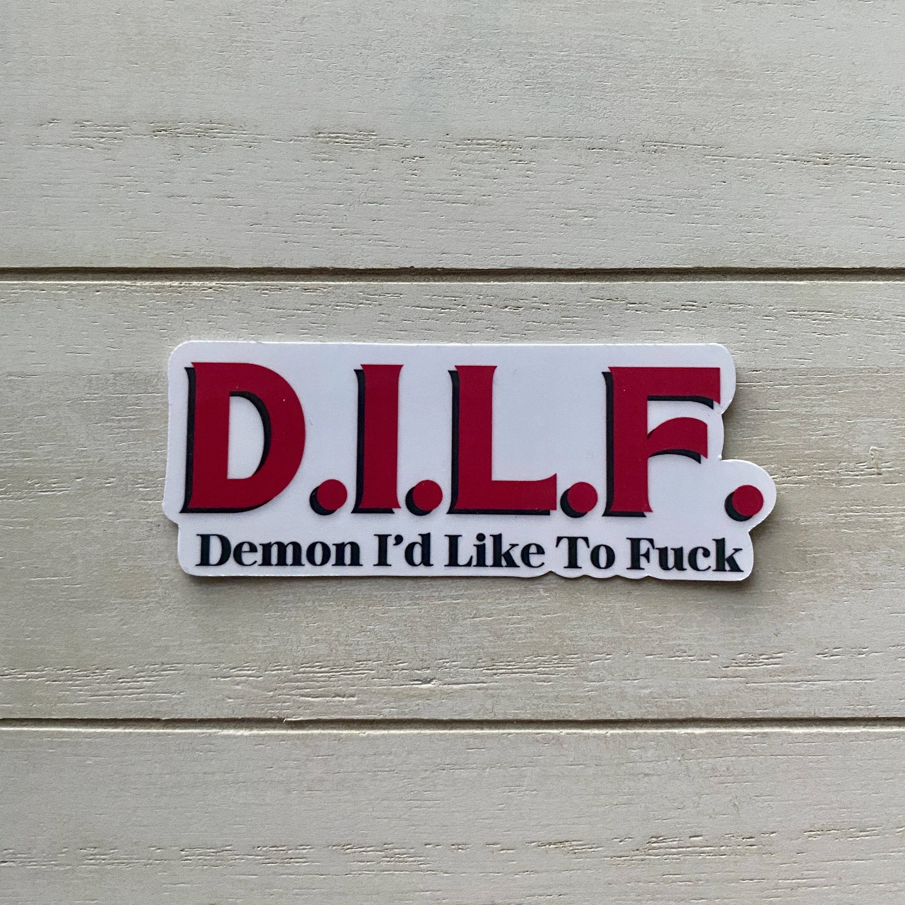Demon Id Like to Fuck Sticker - Etsy