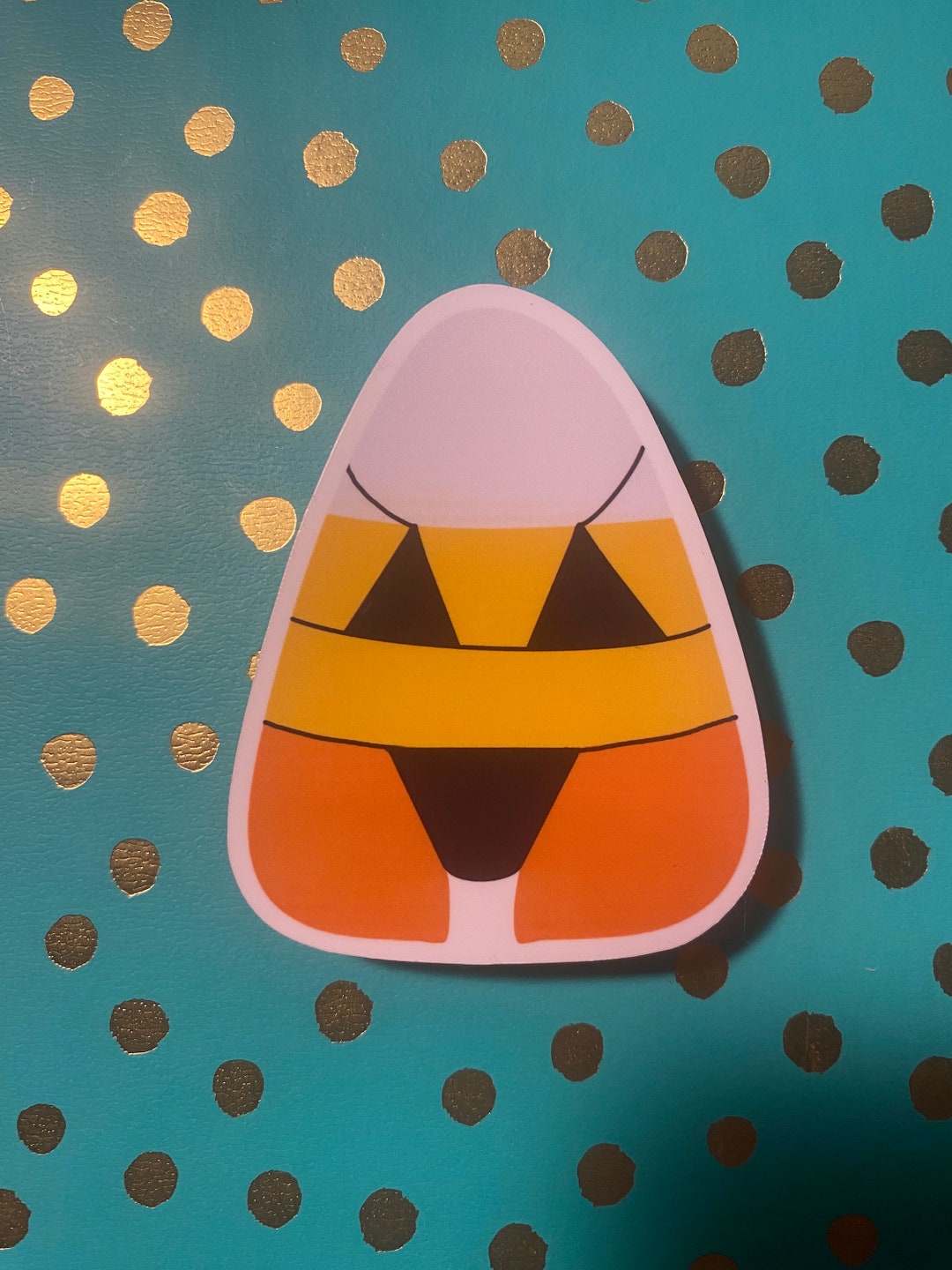 Candy the Candy Corn Demon Vinyl Sticker - Etsy