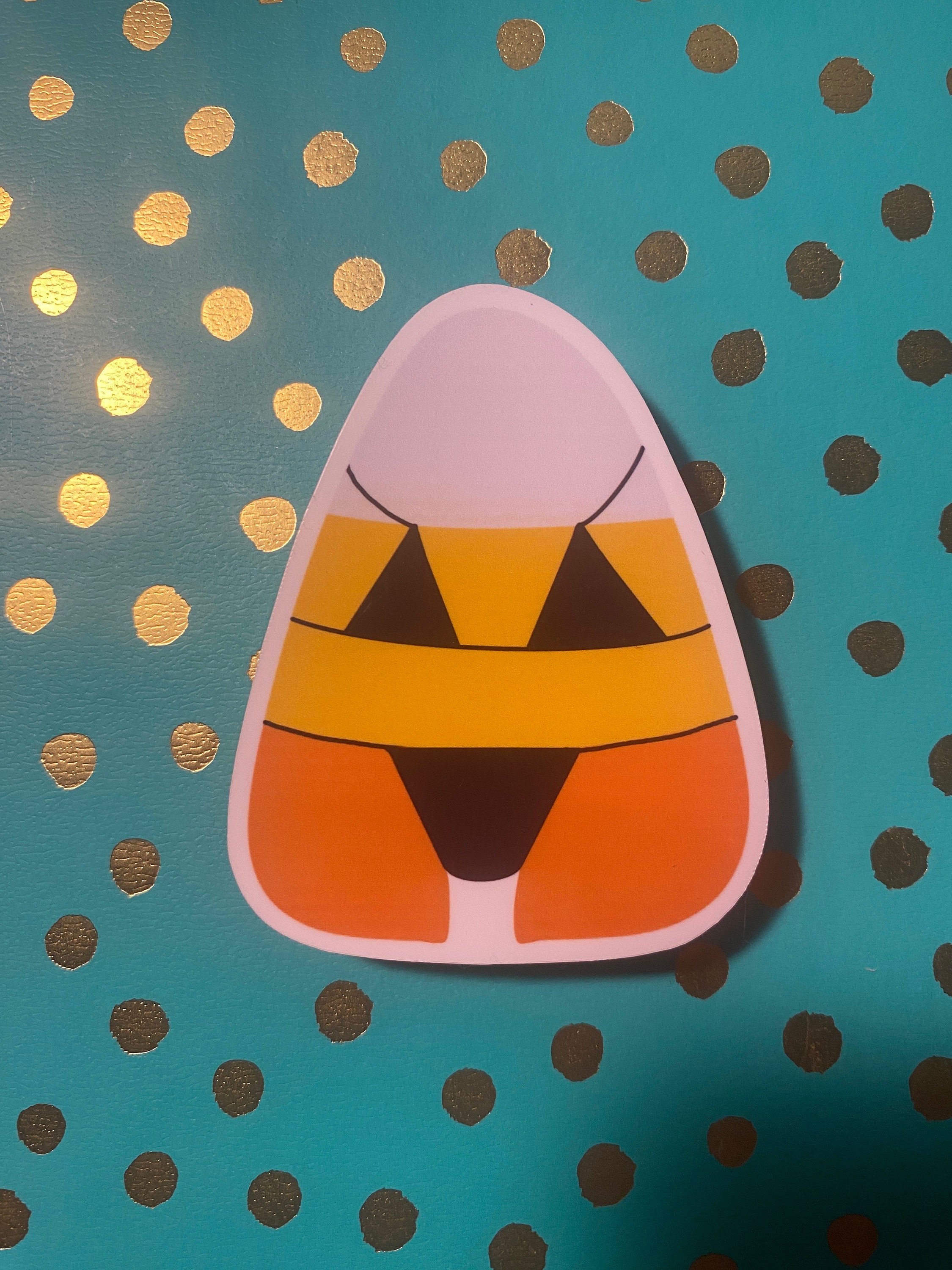Candy the Candy Corn Demon Vinyl Sticker - Etsy
