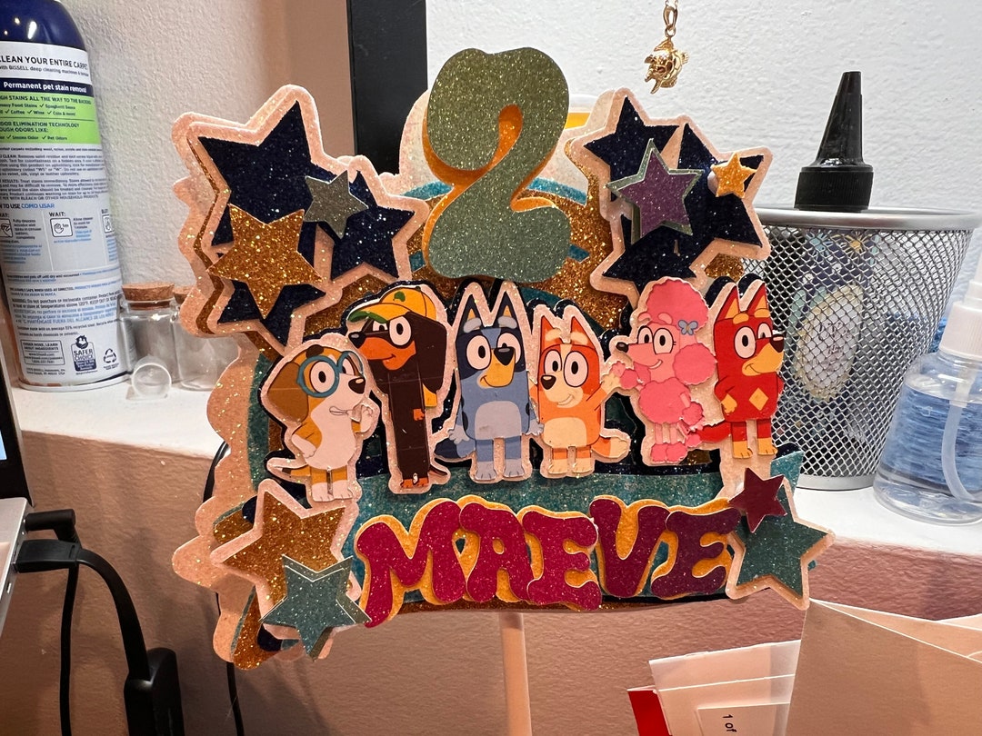 Bluey Cake Topper - Etsy