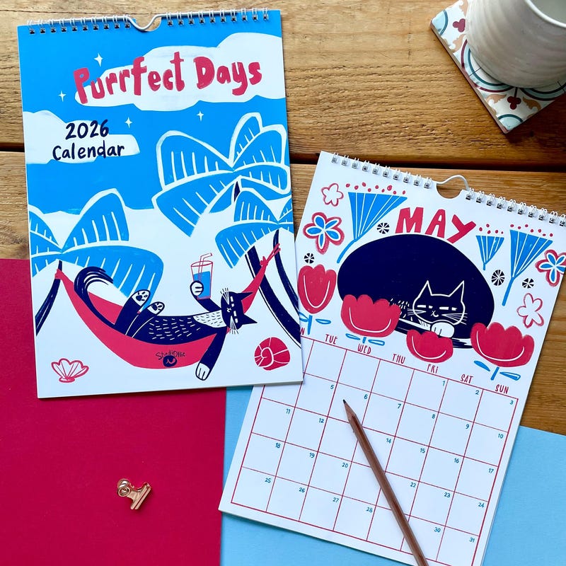 Drawn Calendar 2026 - Etsy UK