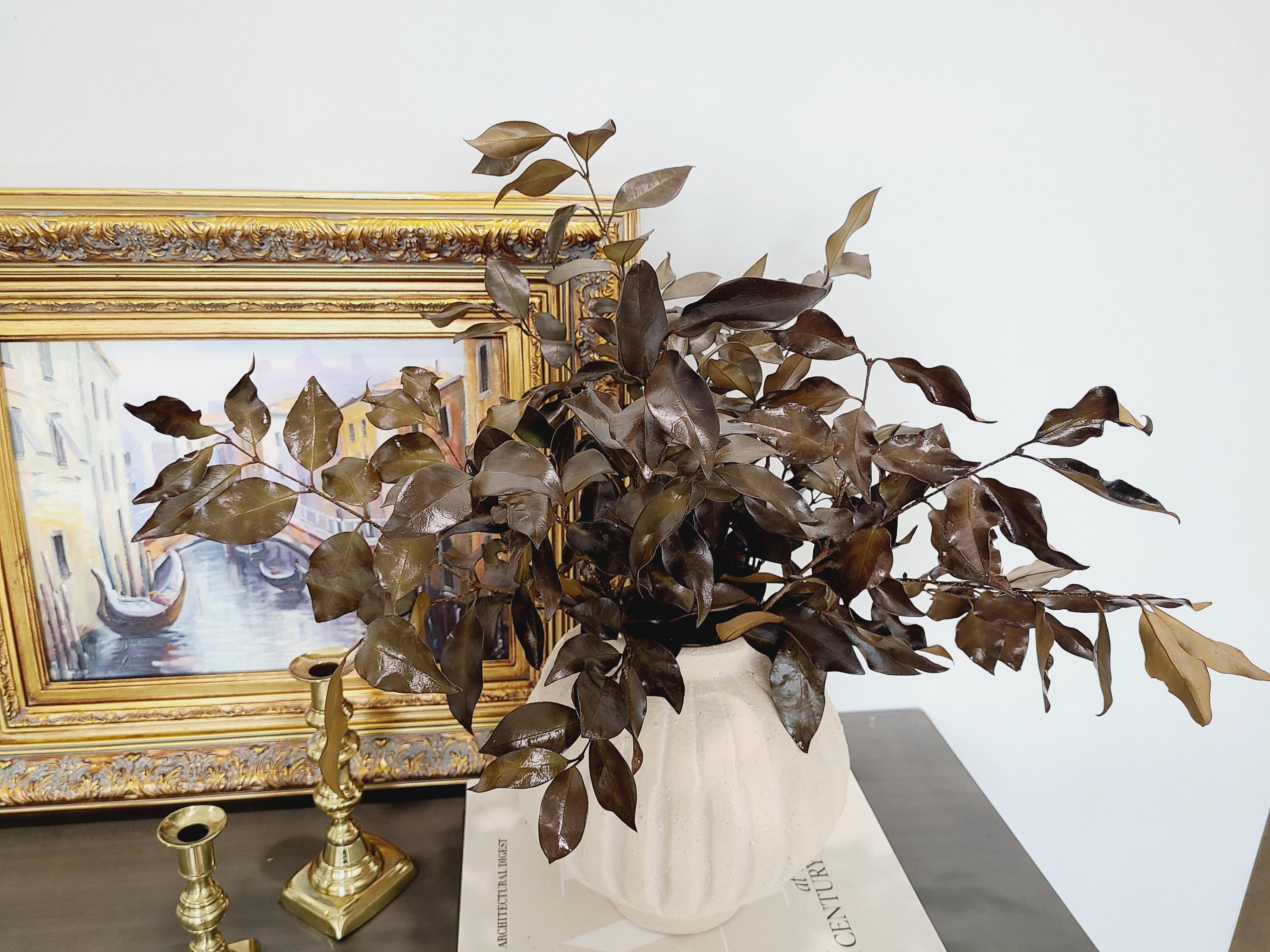 Preserved Brown Foliage Bunch Natural Rustic Fall Foliage Preserved ...