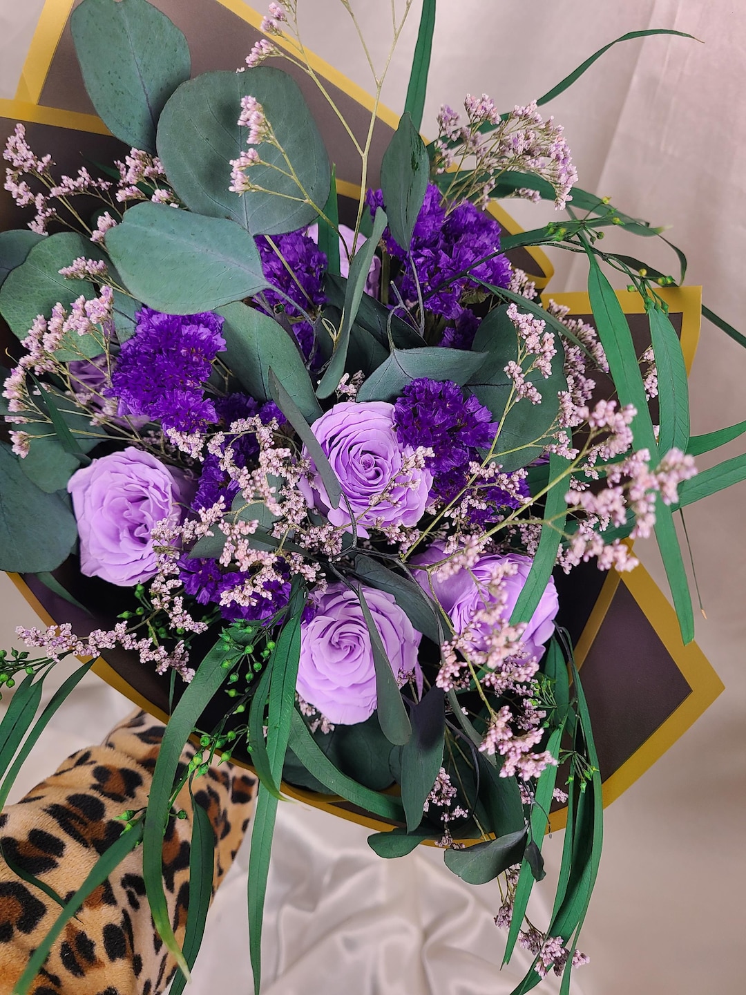Preserved Flowers Bouquet Eternal Roses Bouquet Real Preserved Flowers ...