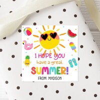 Have a Happy Summer Printable Gift Tag | Last Day of School Tag ...