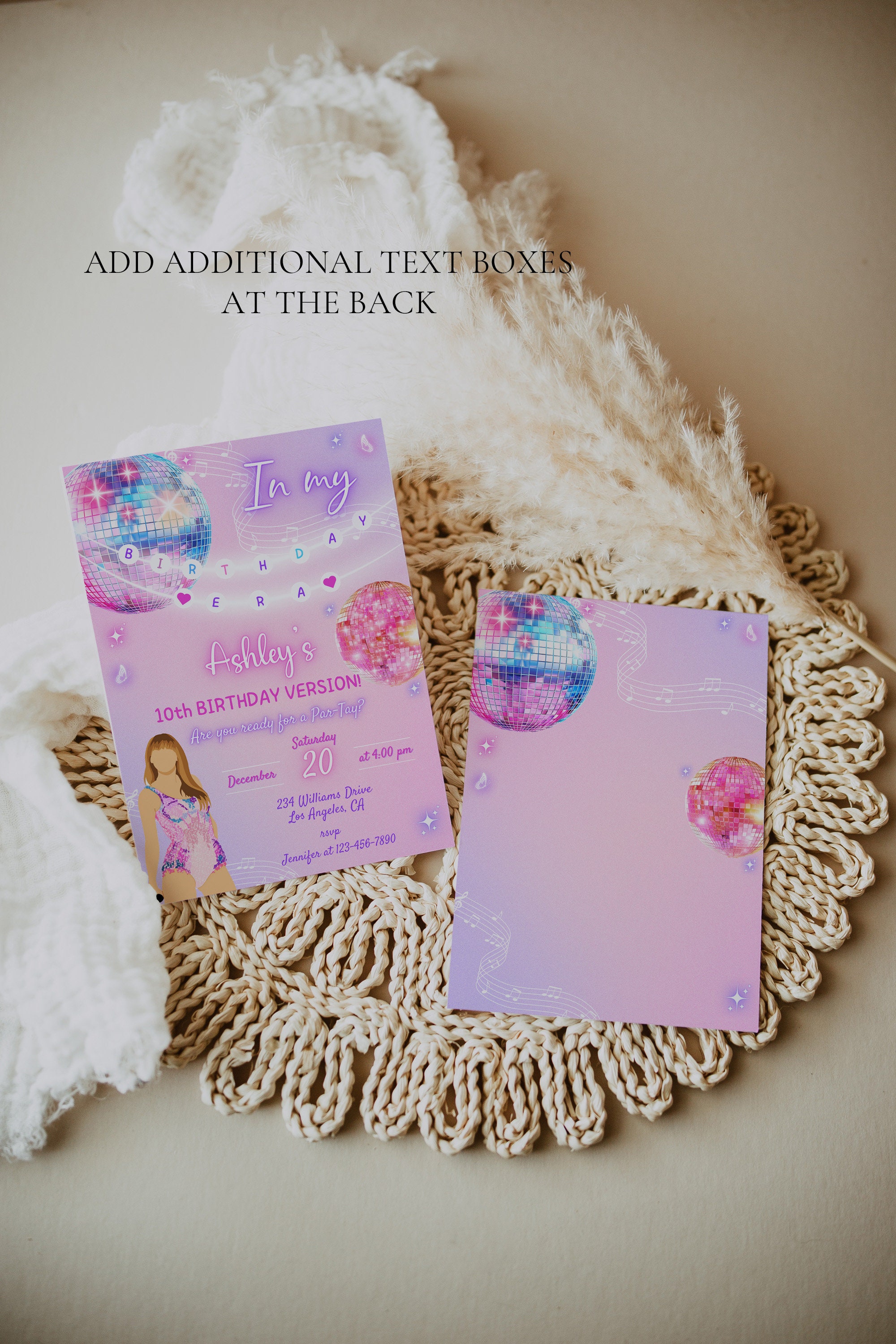Era Birthday Party Invitation,era Invite,music Tour Movie Invite ...