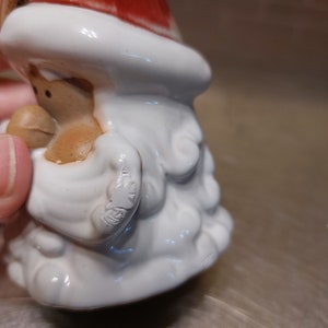 Vintage Porcelain Santa Claus Bell Christmas Ornament Tii Collections ...