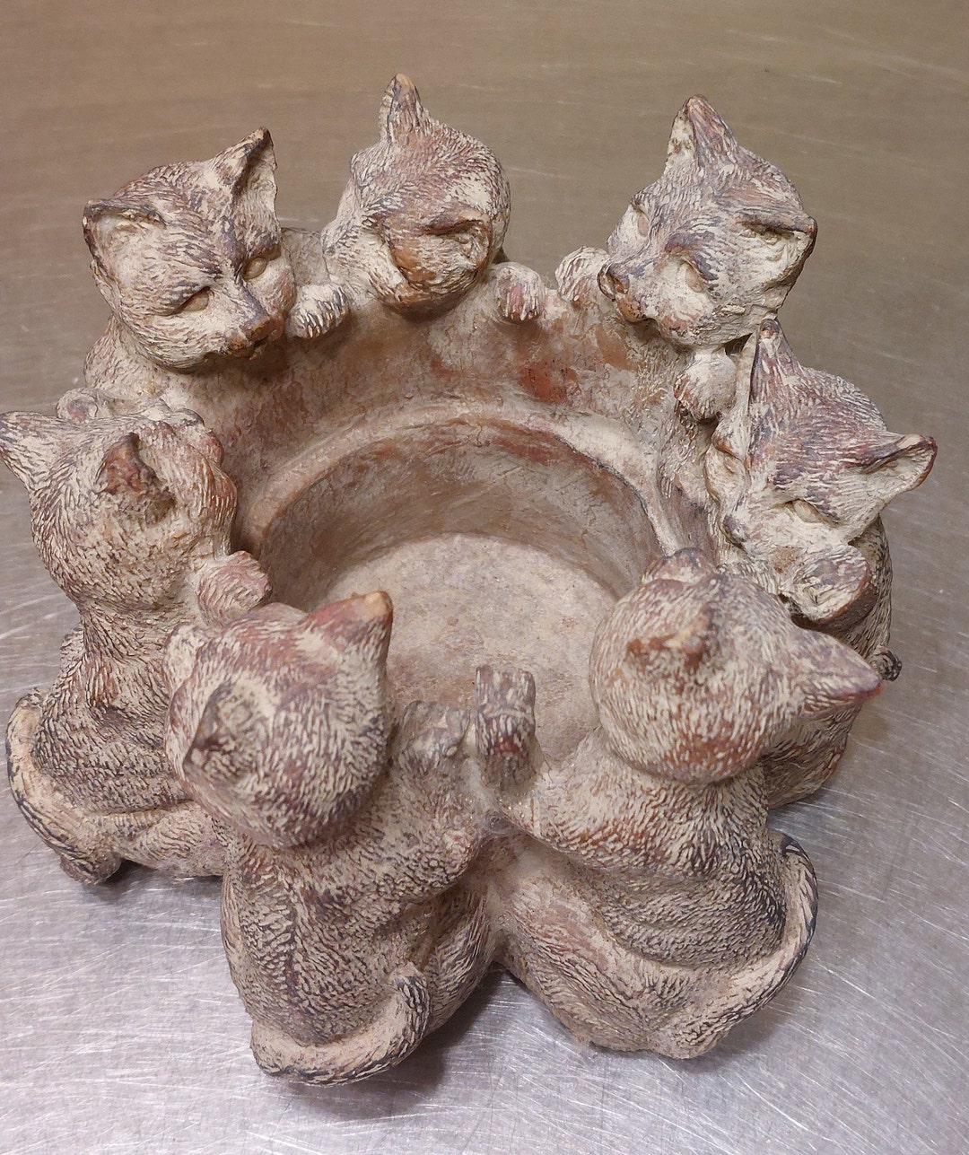 Circle of Cats Candle Holder Cat Council Centerpiece - Etsy