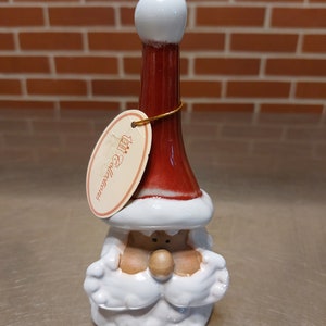 Vintage Porcelain Santa Claus Bell Christmas Ornament Tii Collections ...