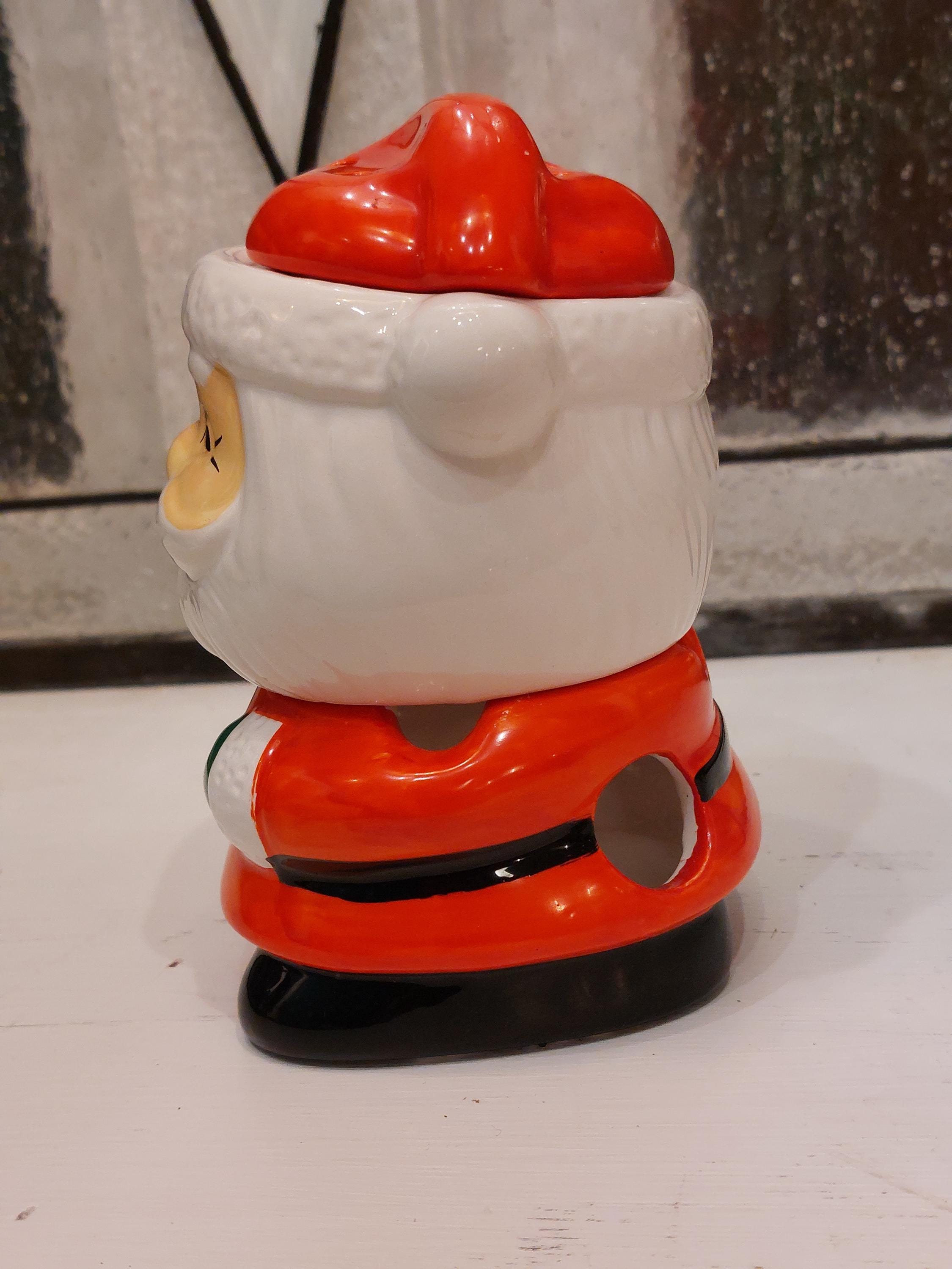 Vintage 1987 Wicks N Sticks Christmas Santa Potpourri/ Wax Tealight ...