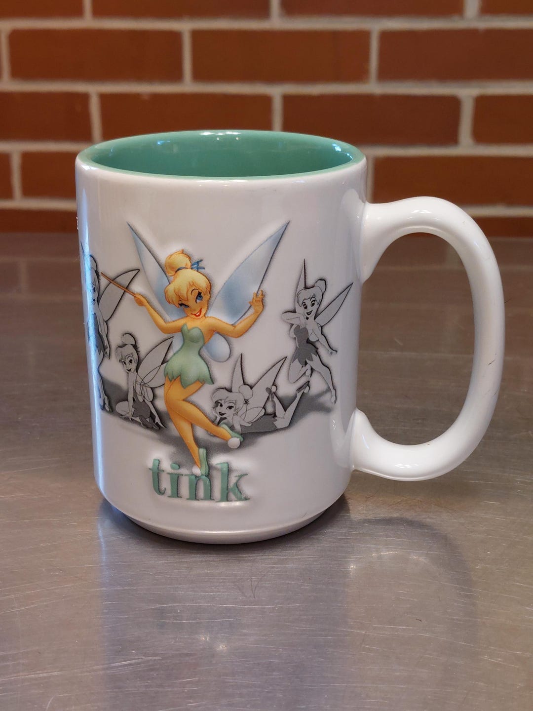 Walt Disney World Disney Parks Embossed 3D Tink/ Tinkerbell 16 Oz Mug ...