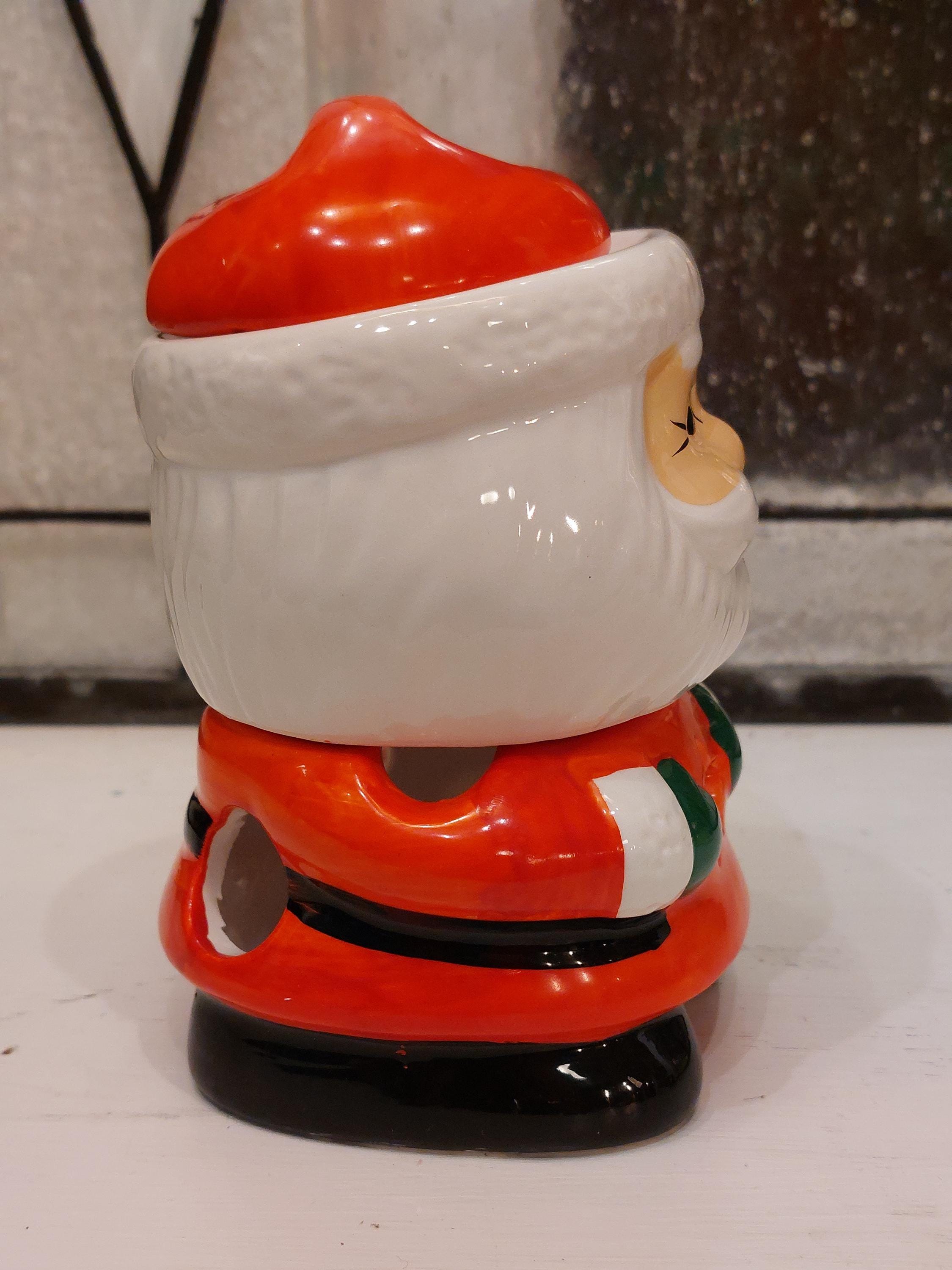 Vintage 1987 Wicks N Sticks Christmas Santa Potpourri/ Wax Tealight ...