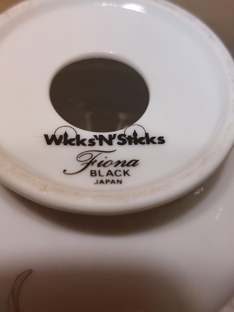 Rare Vintage Wicks N Sticks Fiona Black Taper Candle Holder With ...