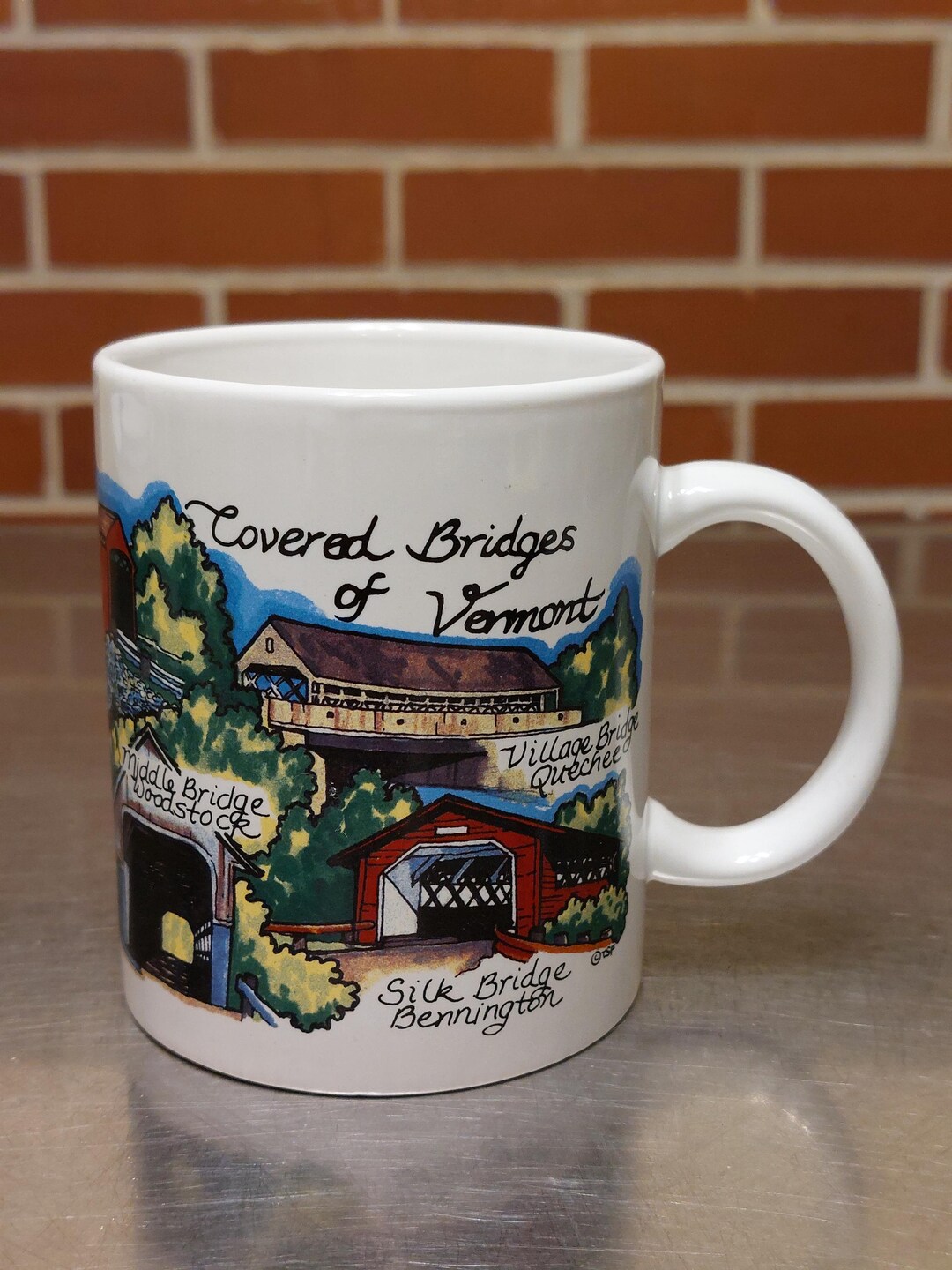 Vintage Covered Bridges of Vermont Coffee Mug - Etsy