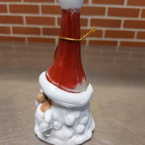 Vintage Porcelain Santa Claus Bell Christmas Ornament Tii Collections ...