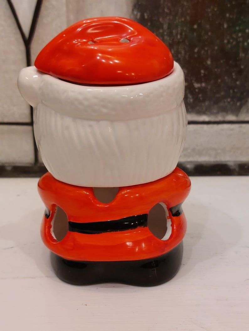 Vintage 1987 Wicks N Sticks Christmas Santa Potpourri/ Wax Tealight ...