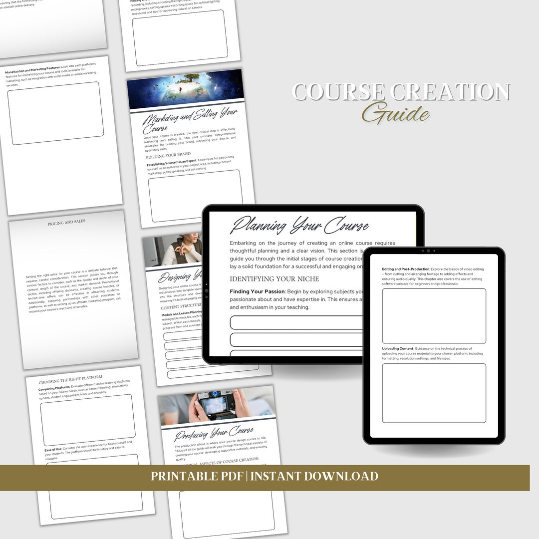 Course Creator Guide Course Workbook Online Course Creator Course ...