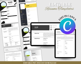 Resume Template Digital Product Digital Download Modern CV Modern ...