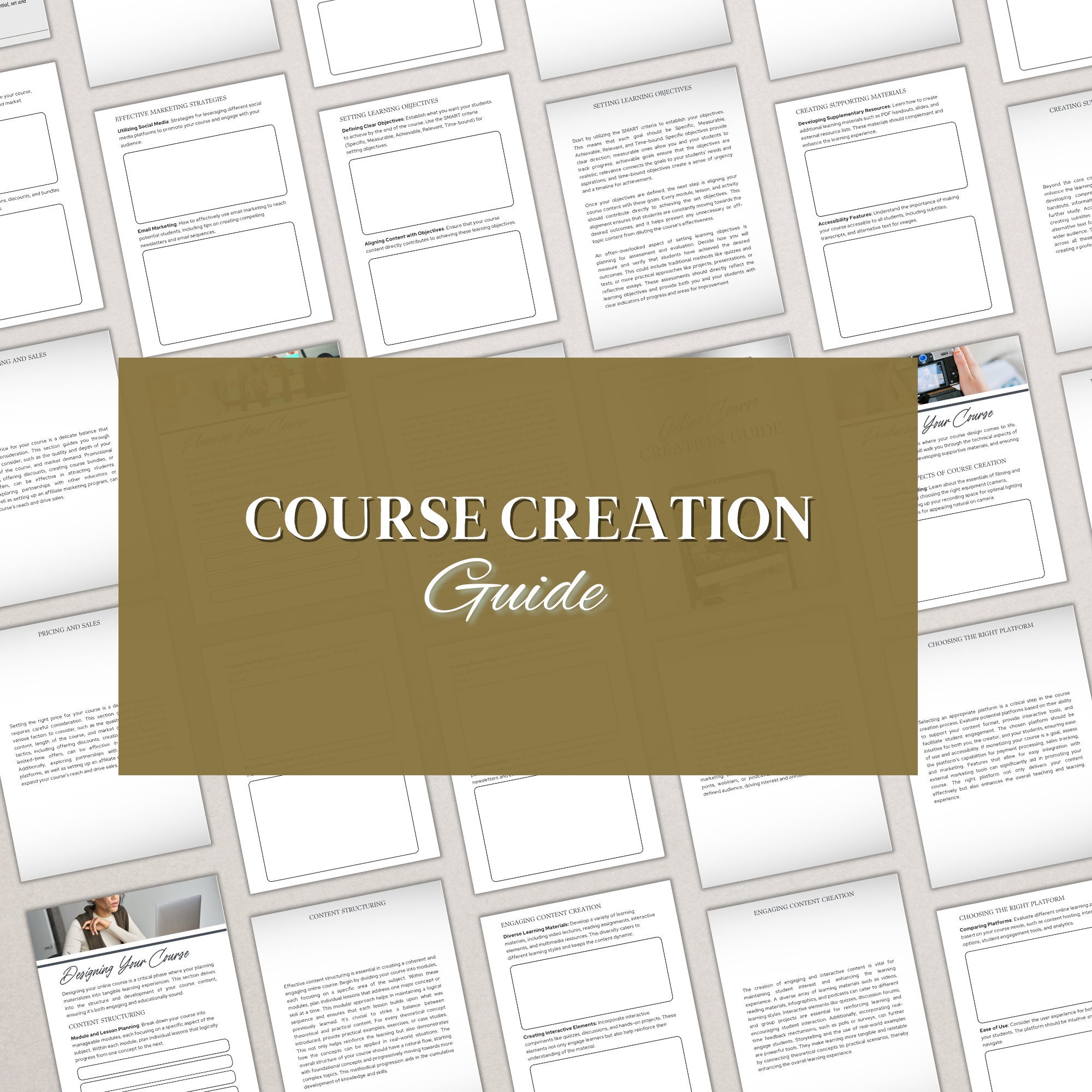 Course Creator Guide Course Workbook Online Course Creator Course ...