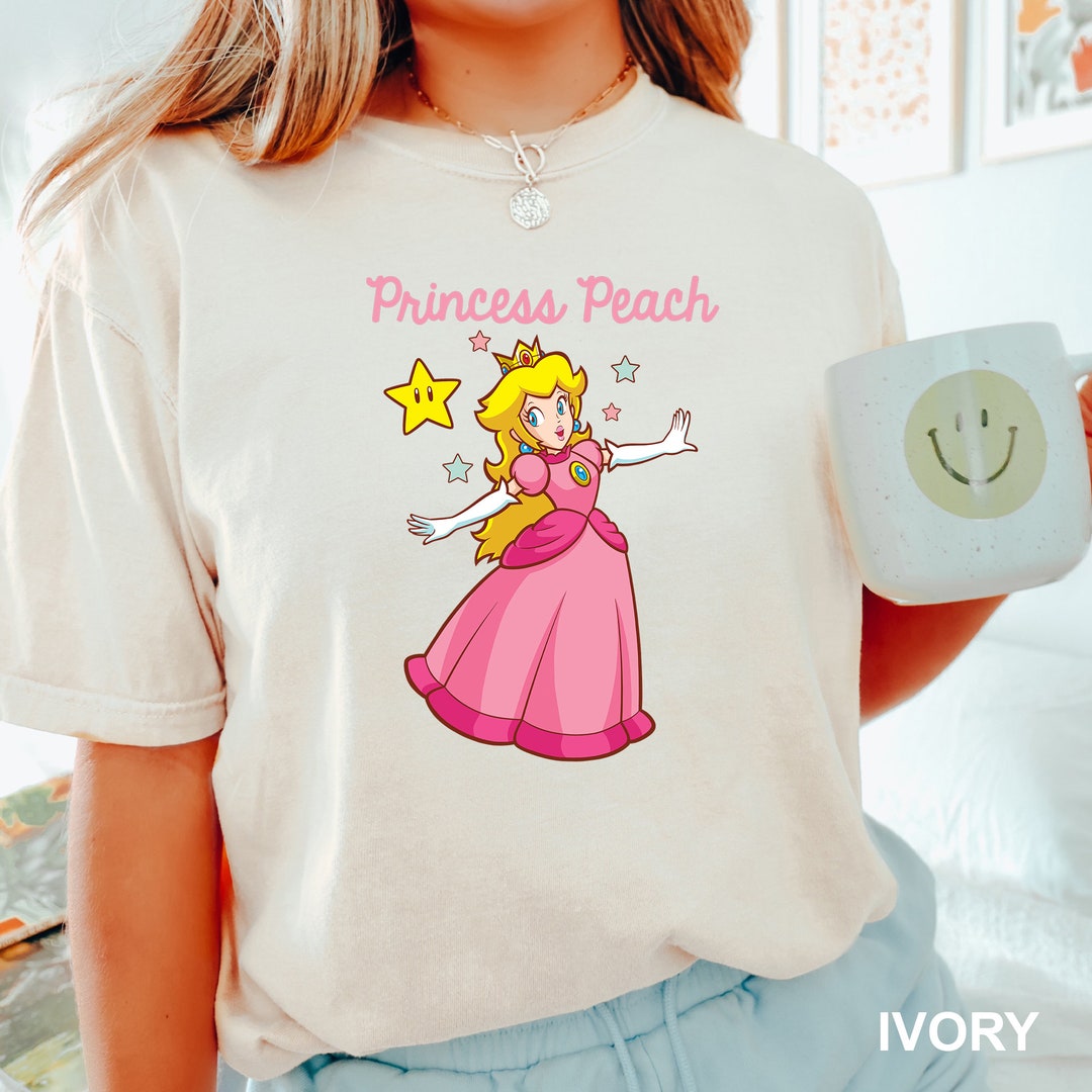 Princess Peach Shirt, Comfort Colors Super Mario Bros Shirt, Mario ...