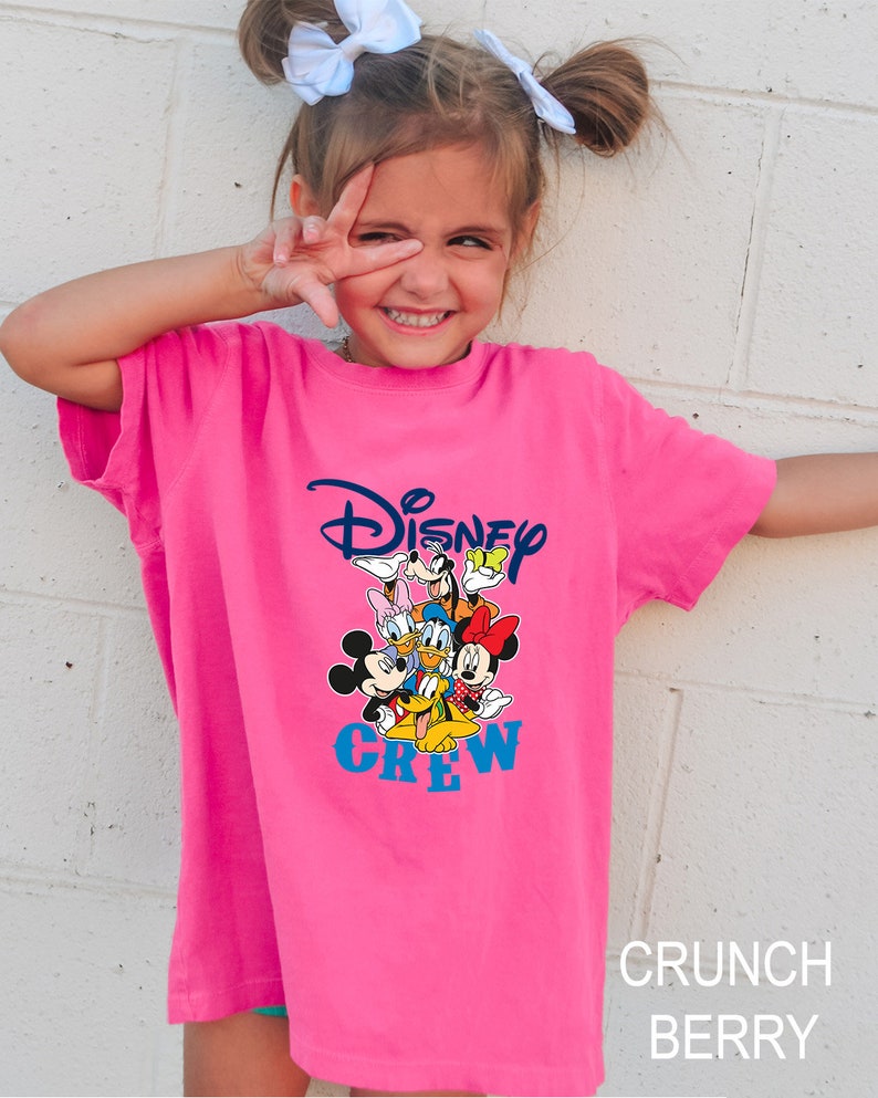 Disney Crew Shirt, Comfort Colors Unisex Shirt, Disney Friends Shirt ...