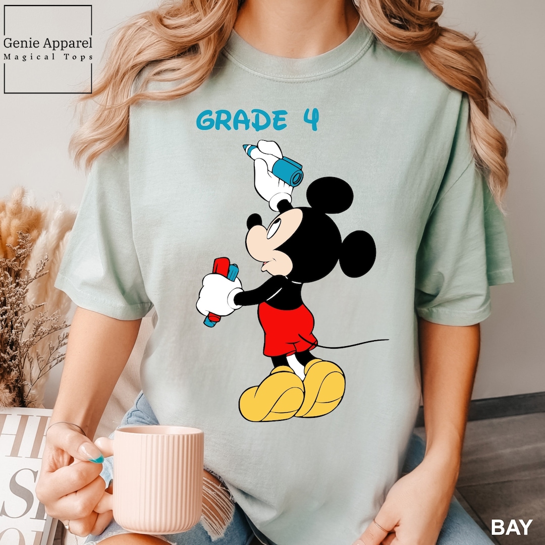 Disney Mickey Mouse Back to School Shirt, Comfort Colors Disney Shirt ...
