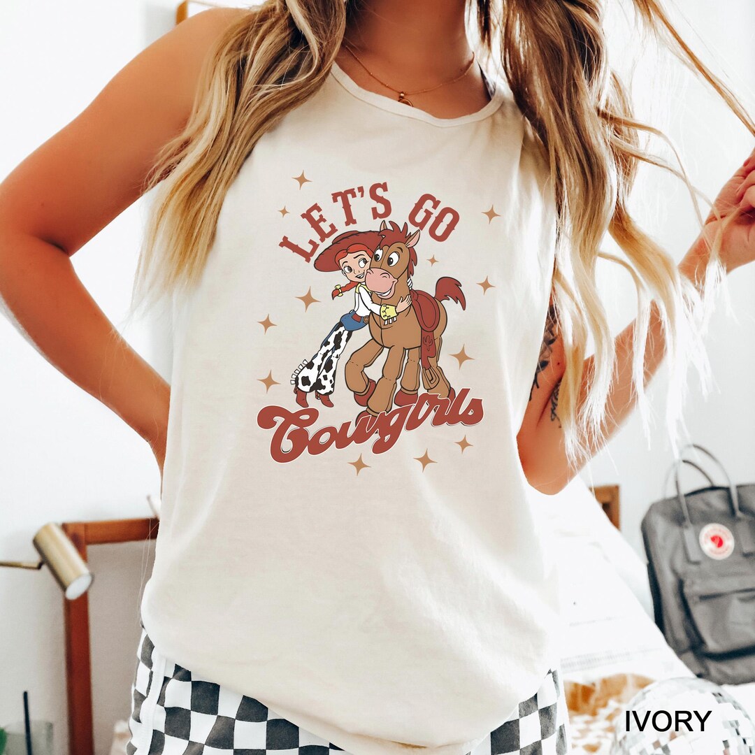 Toy Story Let's Go Cowgirls Tank Top, Comfort Colors Tank Top, Toy ...