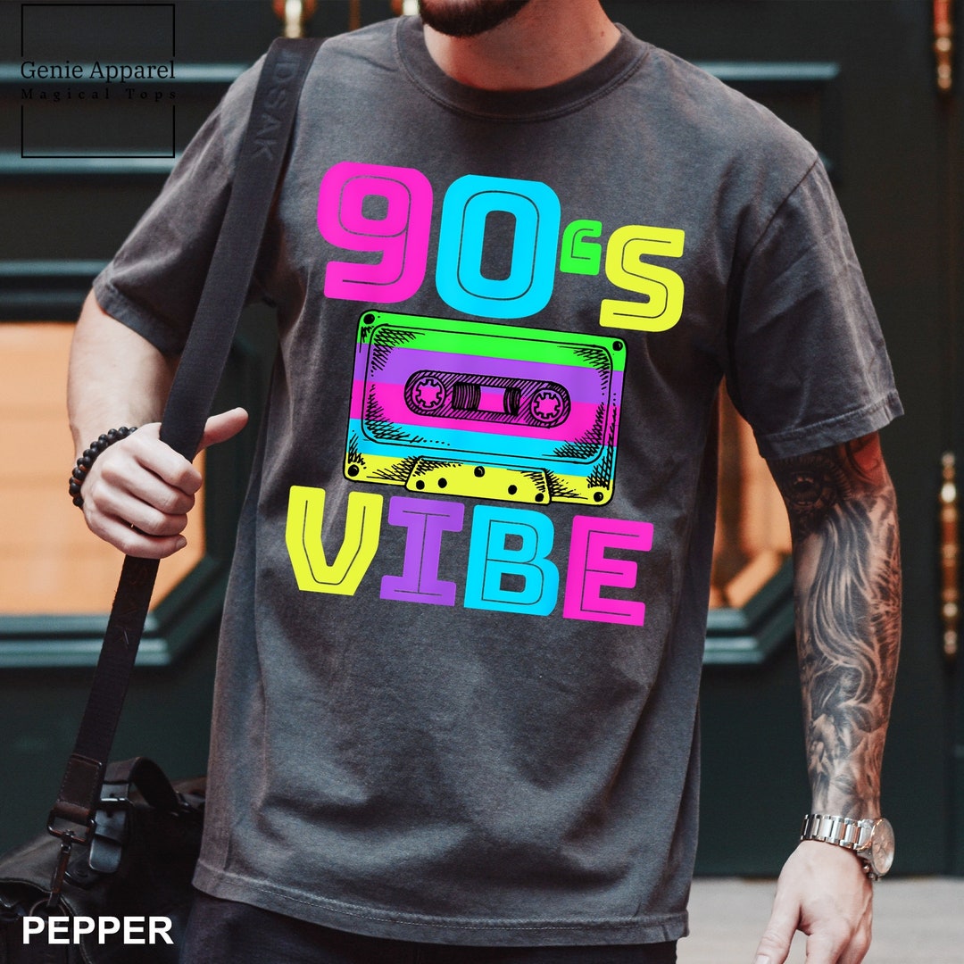 Retro 90's Vibe Shirt, Comfort Colors 90s Shirt, 90s Party Shirt, 90s ...