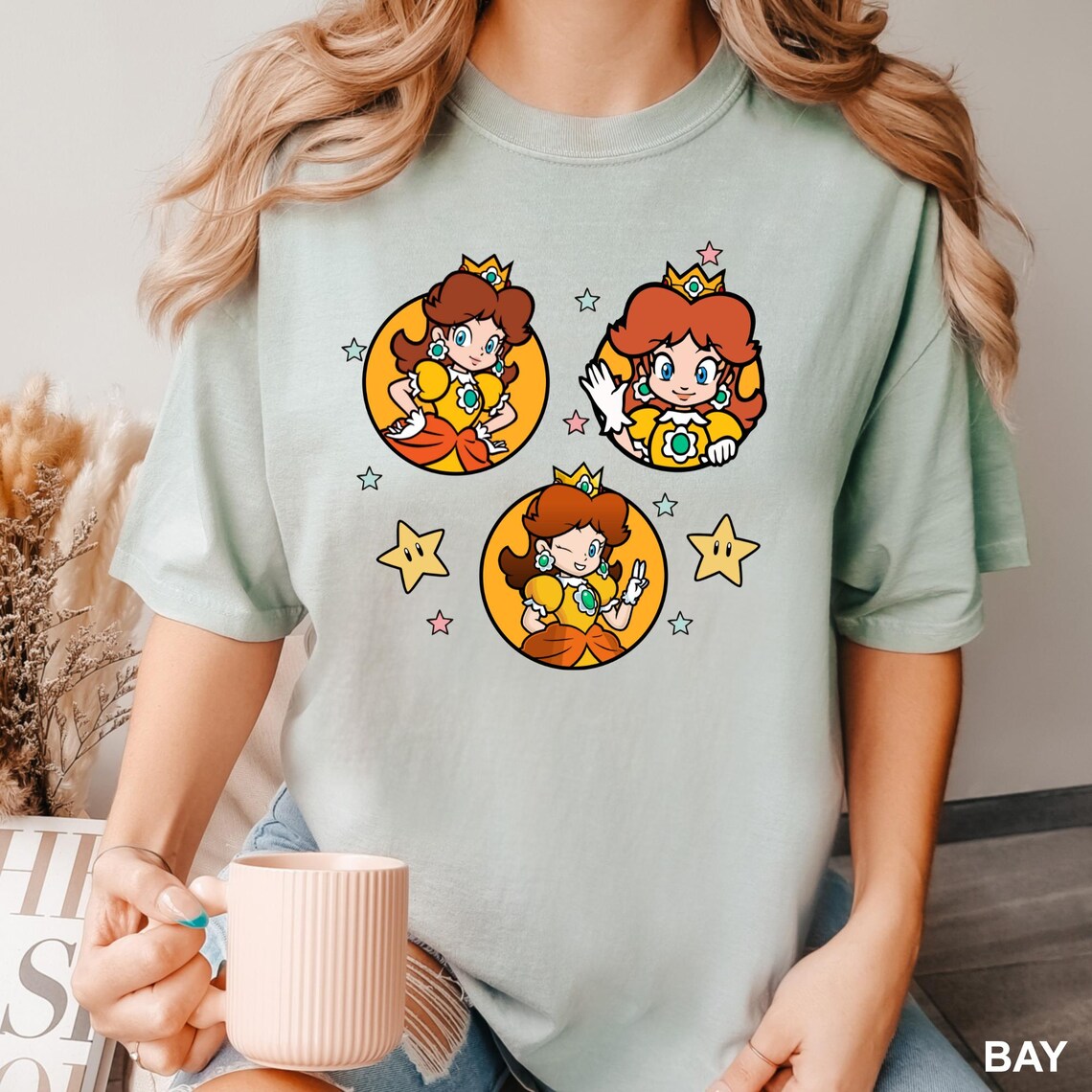 Mario Princess Daisy Shirt, Mario Characters, Super Mario Shirt, Super ...