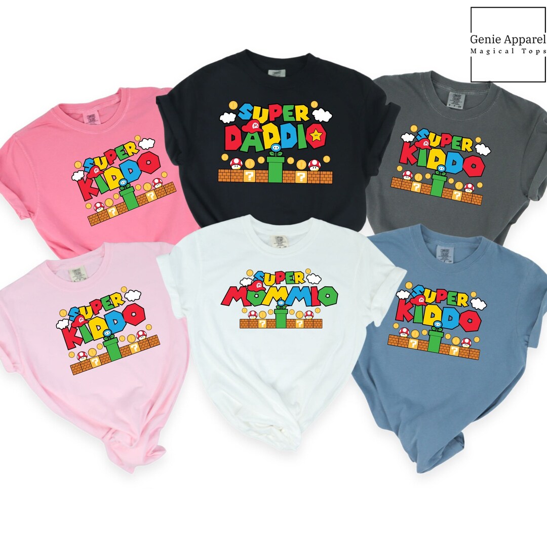 Custom Super Mario Shirt, Comfort Colors Mario Shirt, Super Mario ...
