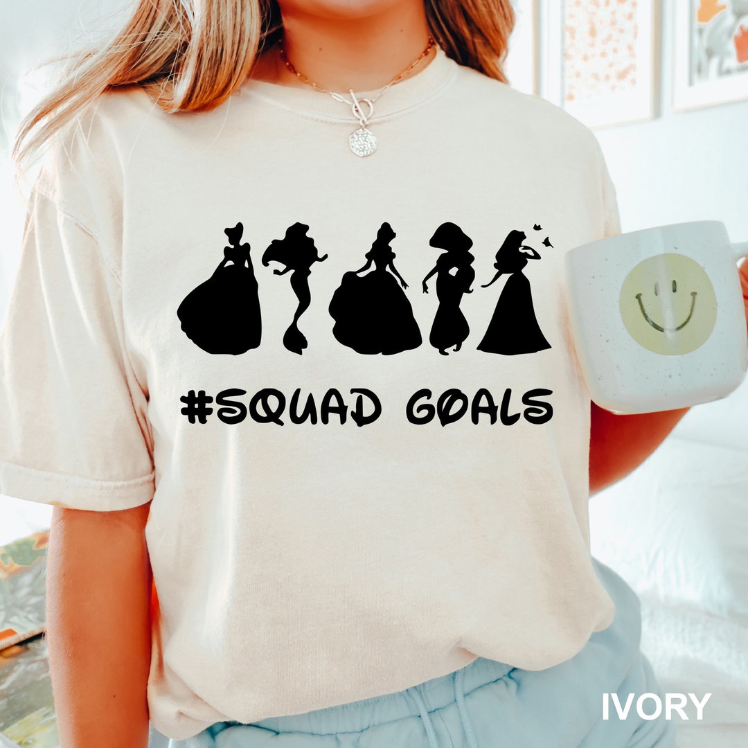 Disney Squad Goals Shirt, Comfort Colors Disney Shirt, Disney Princess ...