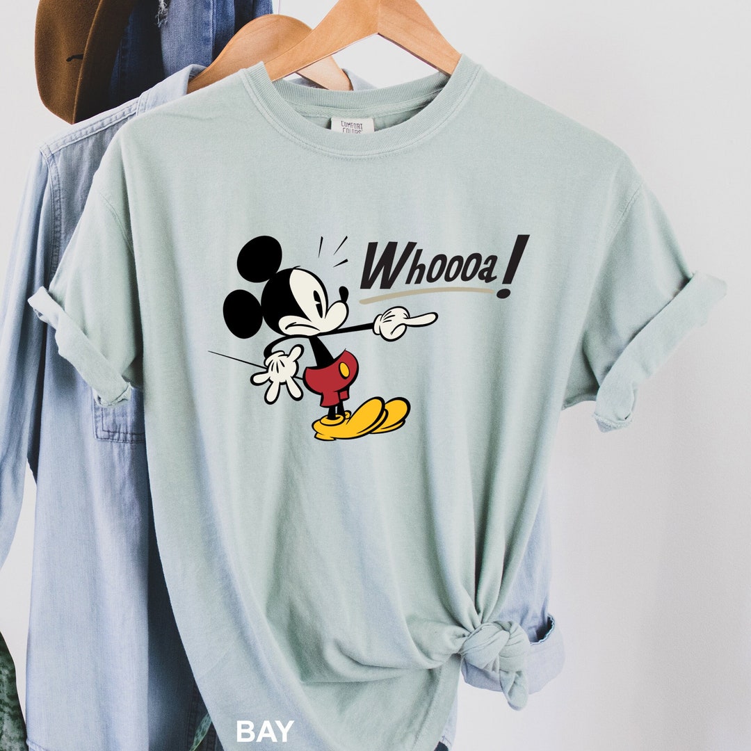 Disney Mickey Mouse Whoooa Shirt, Comfort Colors Disney Shirt, Disney ...